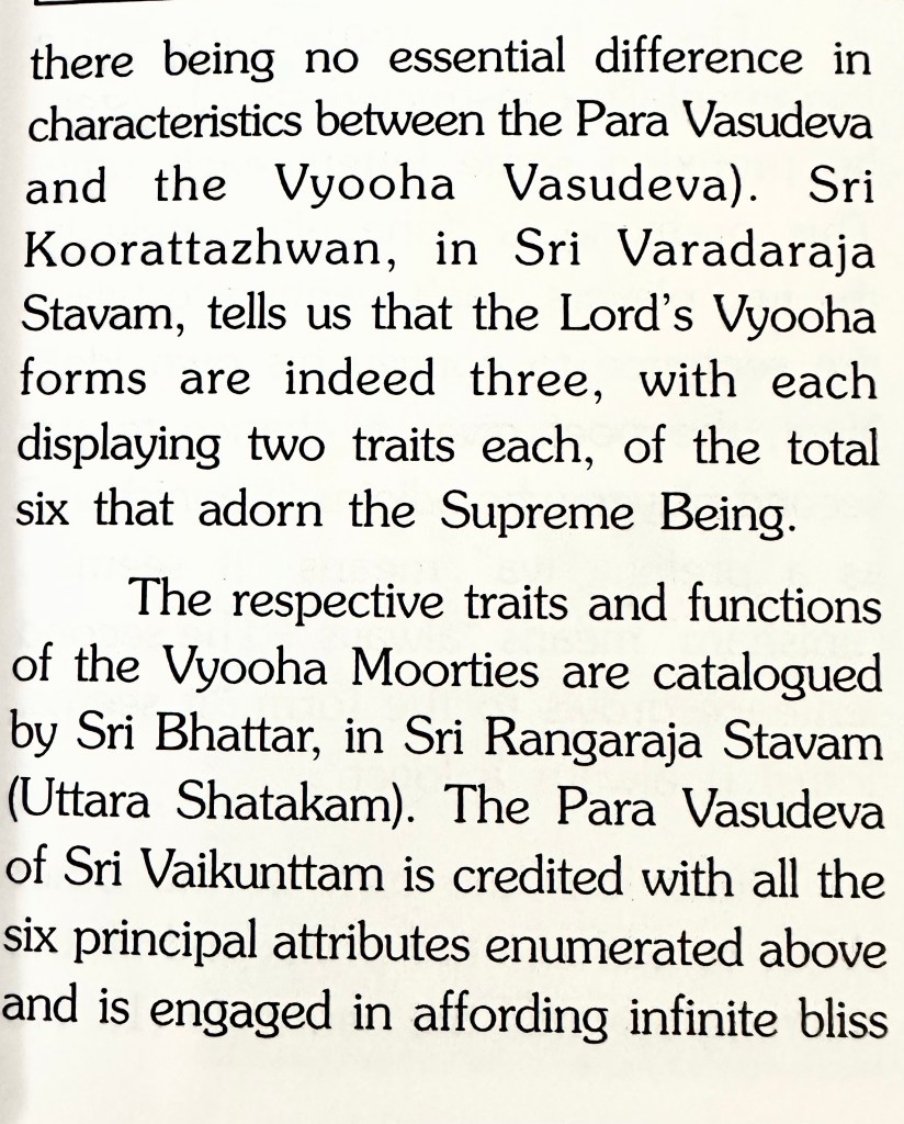 The 4 “vyuhas” of Vishnu explained in one chart – The Unknown Srivaishnava